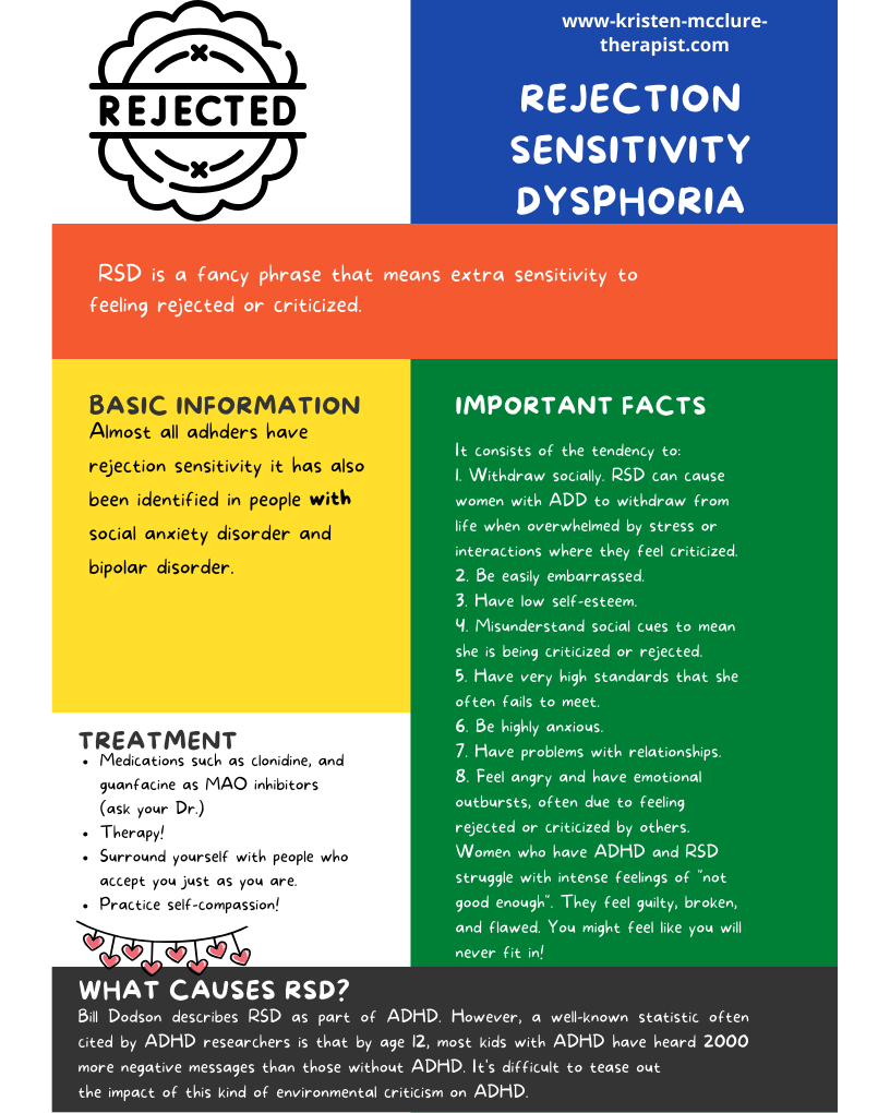 ADHD and RSD | Kristen McClure Therapist